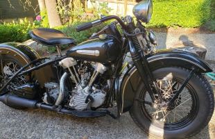1947 Harley-Davidson knucklehead for sale, VIN 47EL40**