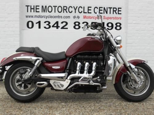 2008 Triumph Rocket III 2300cc cruiser in red