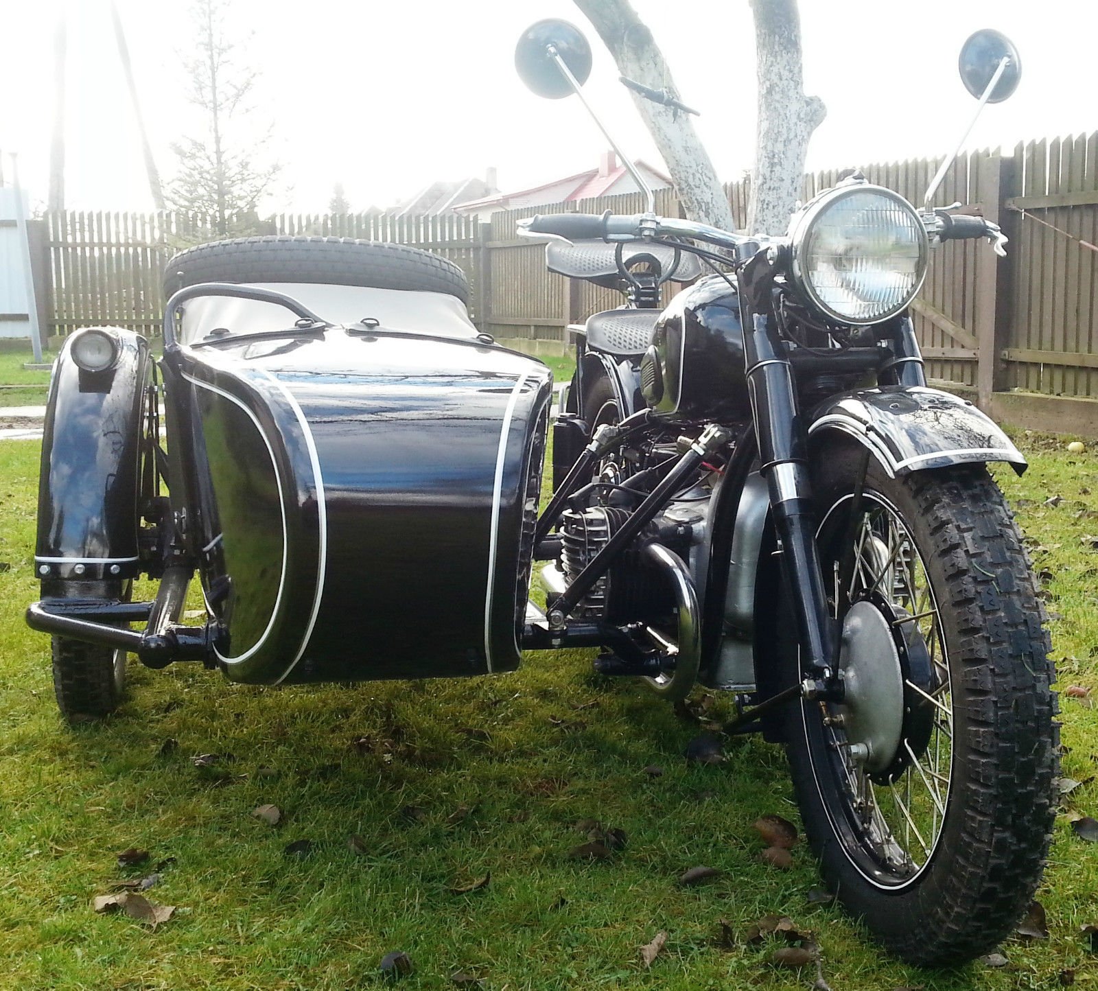 M-72 – USSR authentic military sidecar, 1952. Professional restoration ...