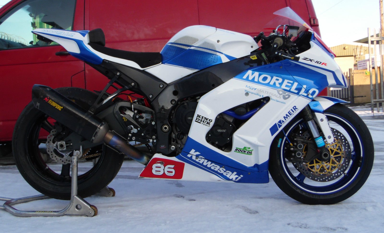 Kawasaki 2013 zx10 zx10r Superstock BSB race track bike Brembo K-tech
