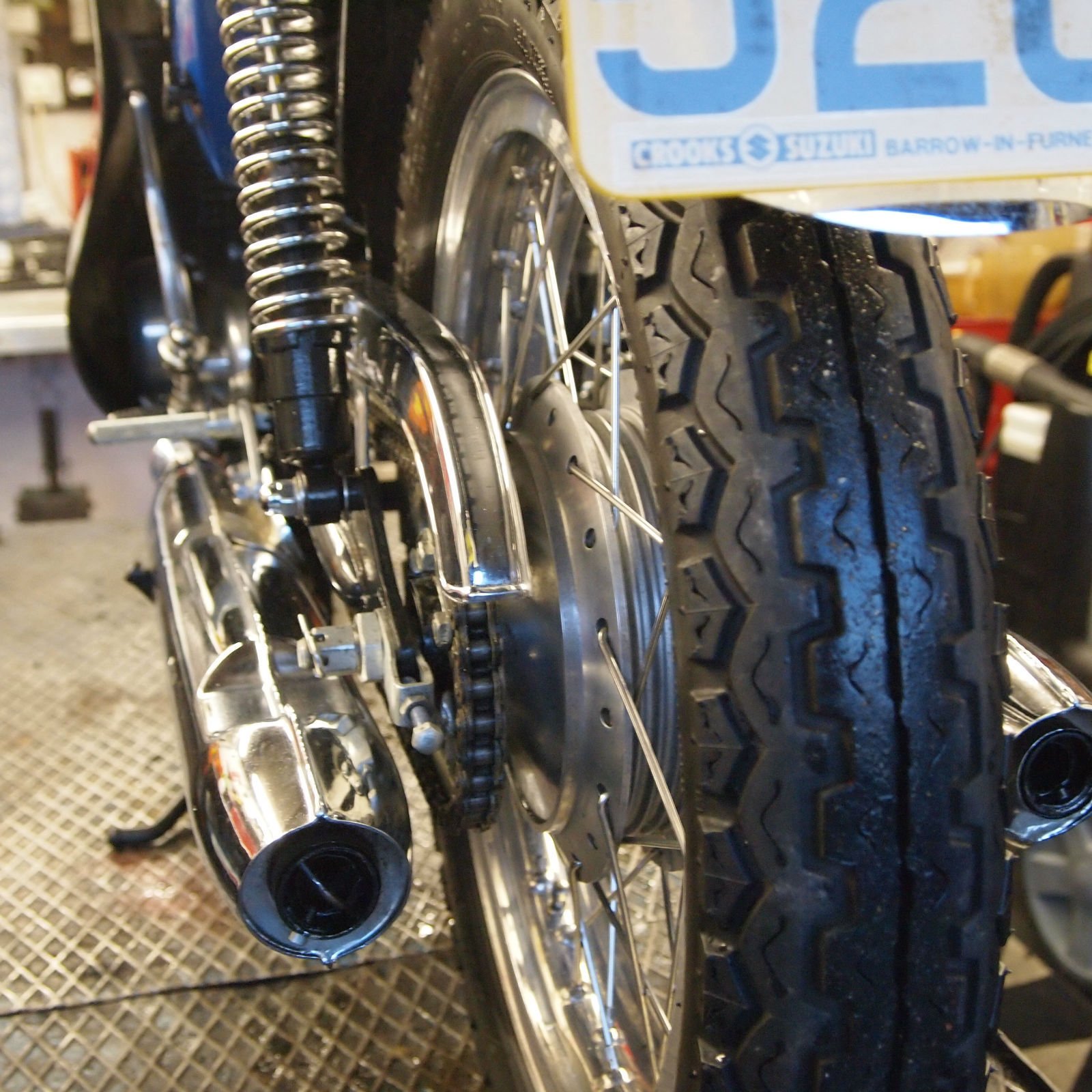 1975 Suzuki T500 Genuine Rare Crooks TT Classic Road Legal Production ...
