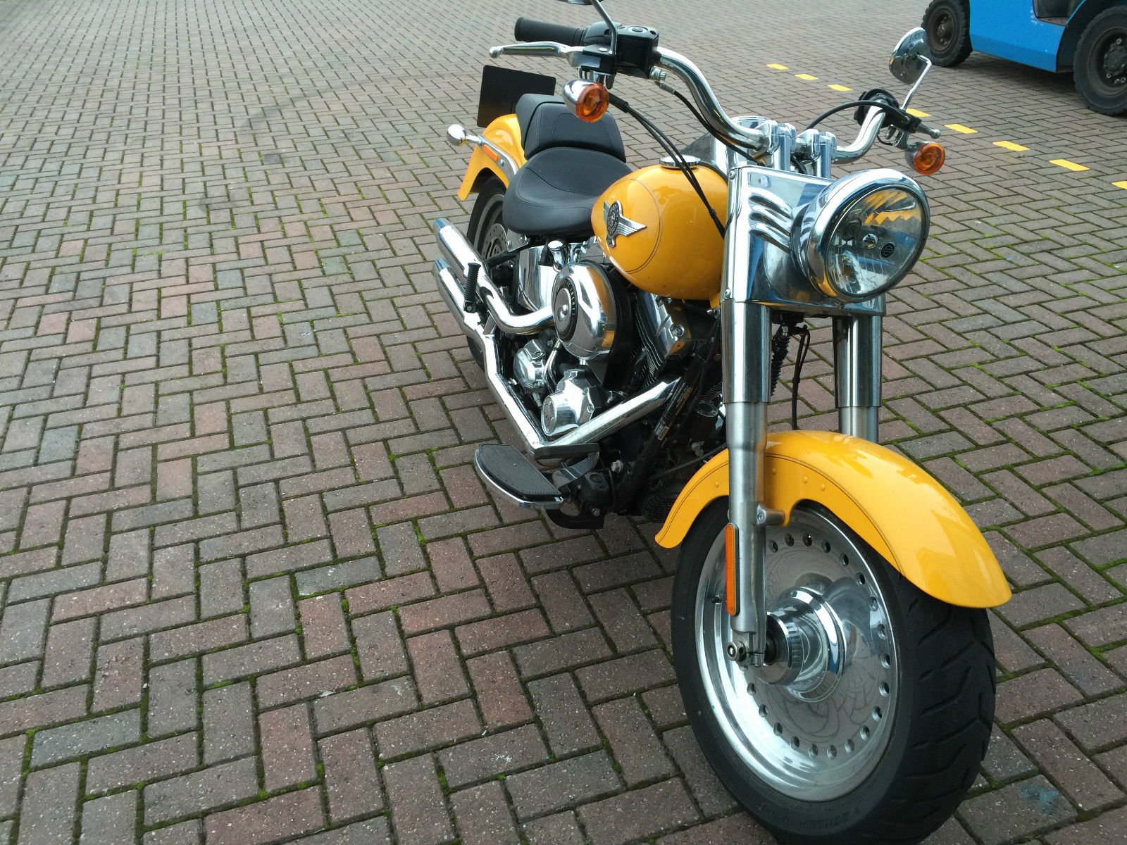Harley-Davidson FLSTF Fatboy 2012 Yellow 1690cc, Low Mileage Hardly Used