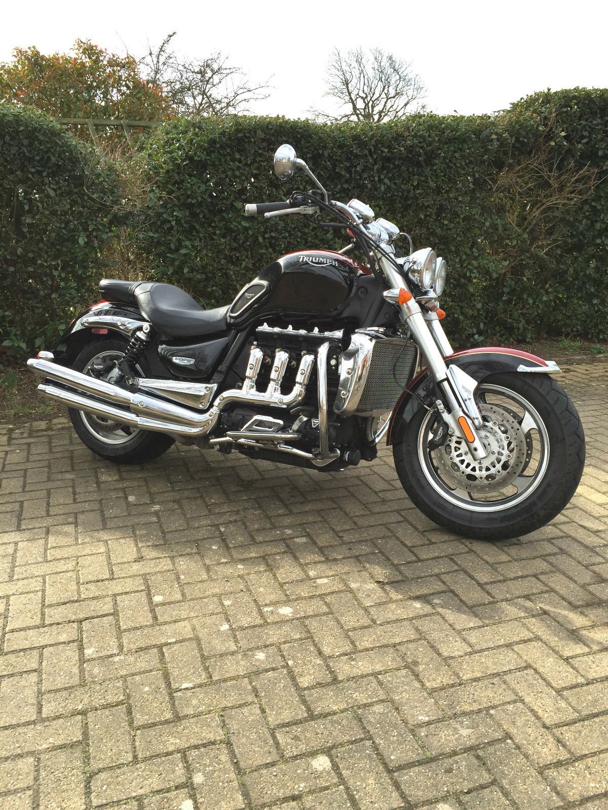 2008 Triumph Rocket 111 2300 tornado red over phantom black