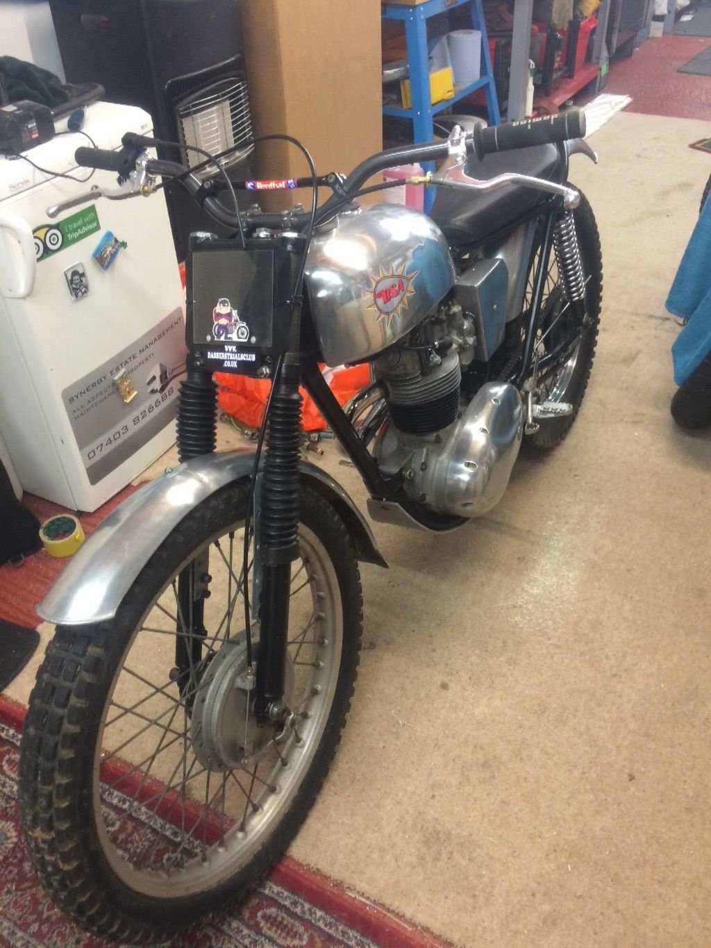 BSA C15 trials bike pre 65 twinshock