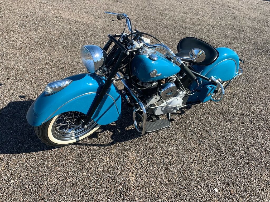 1946 Indian Chief, color seafood blue