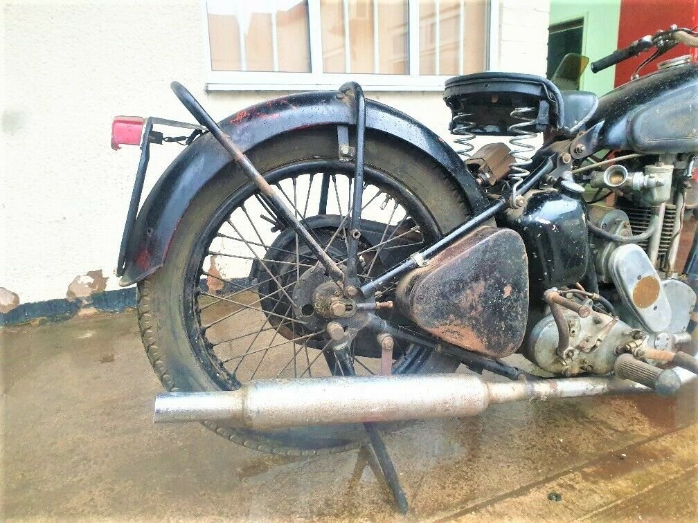 1937 Sunbeam Model 14. 250cc OHV Single. Unrestored Barn Find. Good Runner