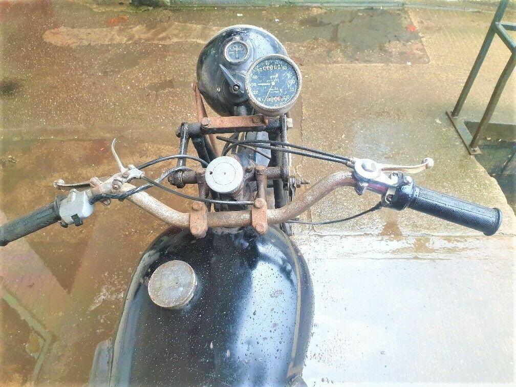 1937 Sunbeam Model 14. 250cc OHV Single. Unrestored Barn Find. Good Runner